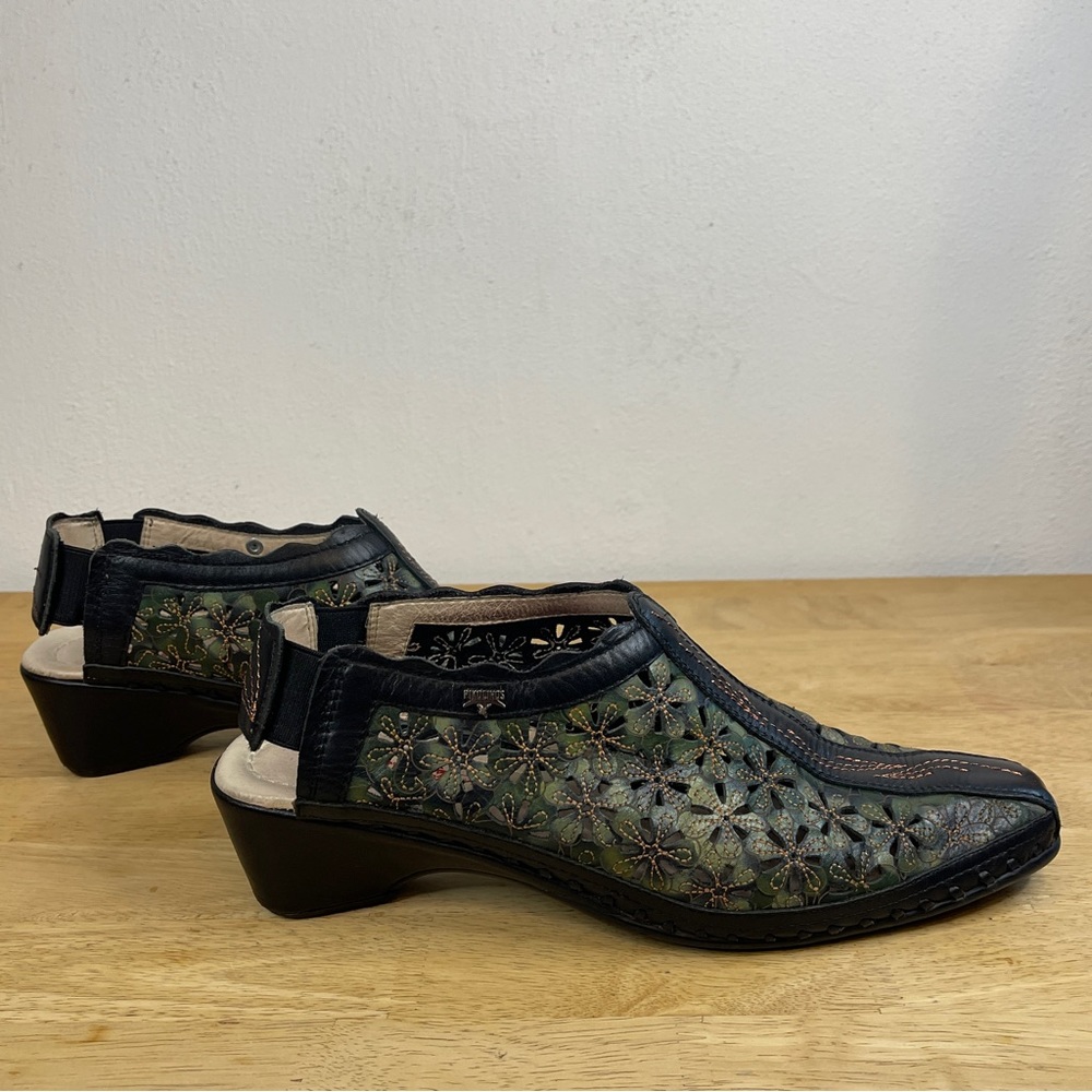 Pikolinos Romana Spanish Design Floral Leather Slingb… - Gem